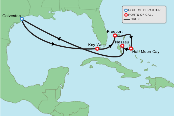 Half Moon Cay Map Private Island & Bahamas Escape Holland America (4